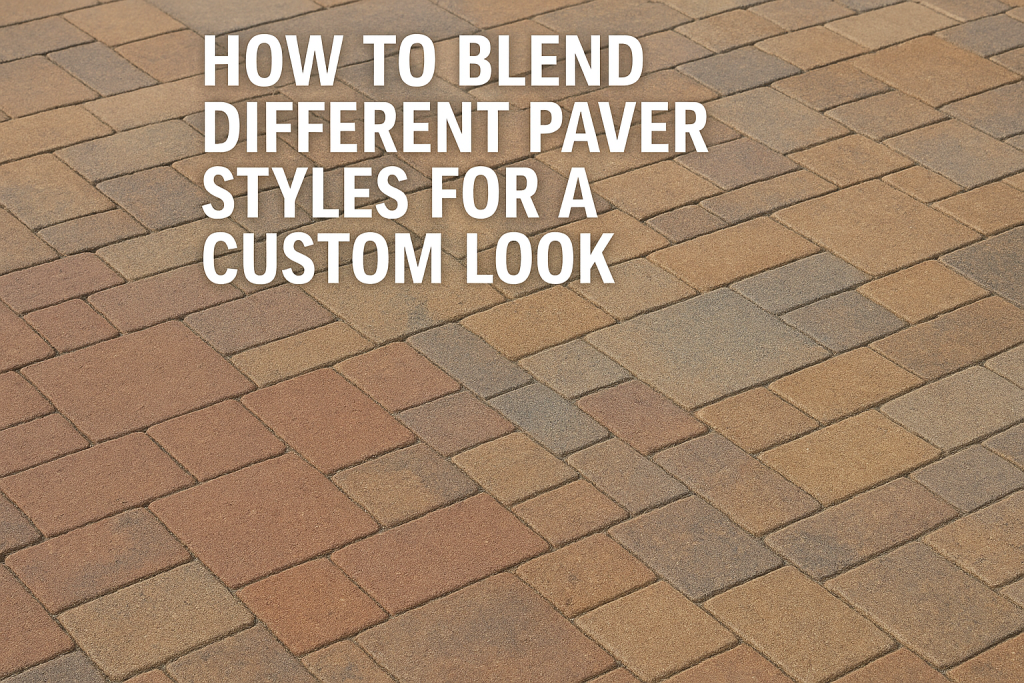 How to Blend Different Paver Styles for a Custom Look - Gushi Construction
