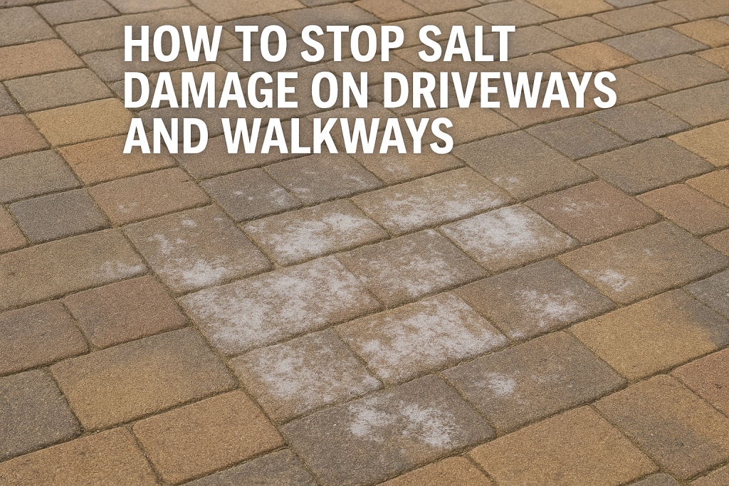 How to Stop Salt Damage on Driveways and Walkways - Gushi Construction