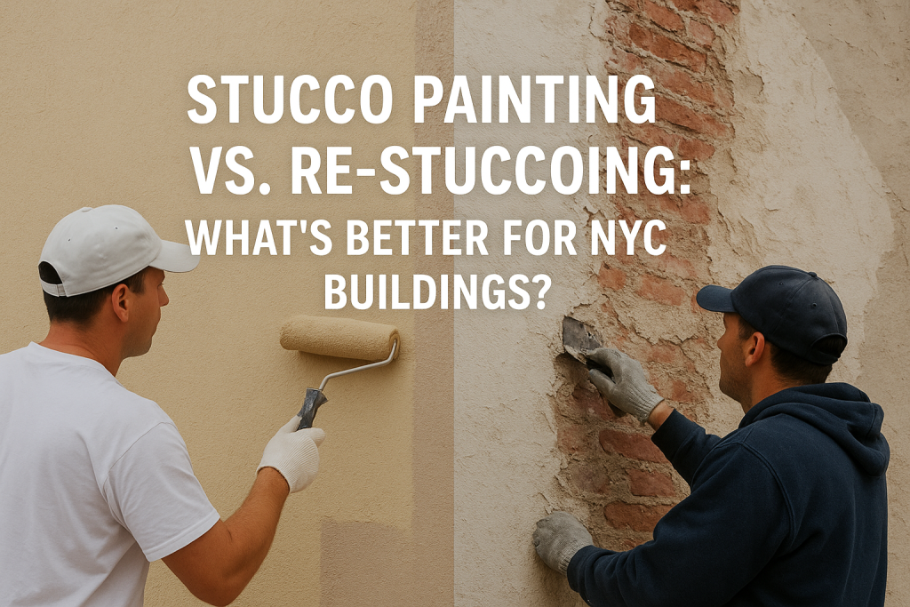 Stucco Painting vs. Re-Stuccoing: What’s Better for NYC Buildings ...