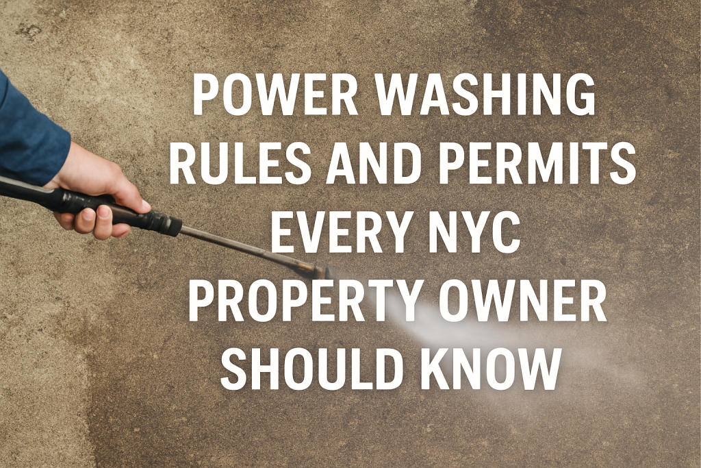 Power Washing Rules and Permits Every NYC Property Owner Should Know ...