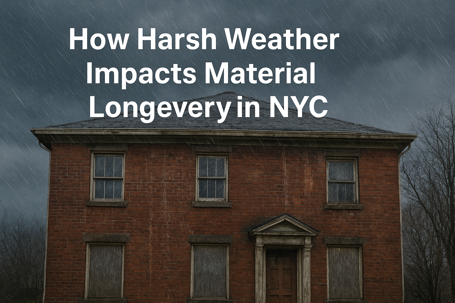 How Harsh Weather Impacts Material Longevity in NYC - Gushi Construction